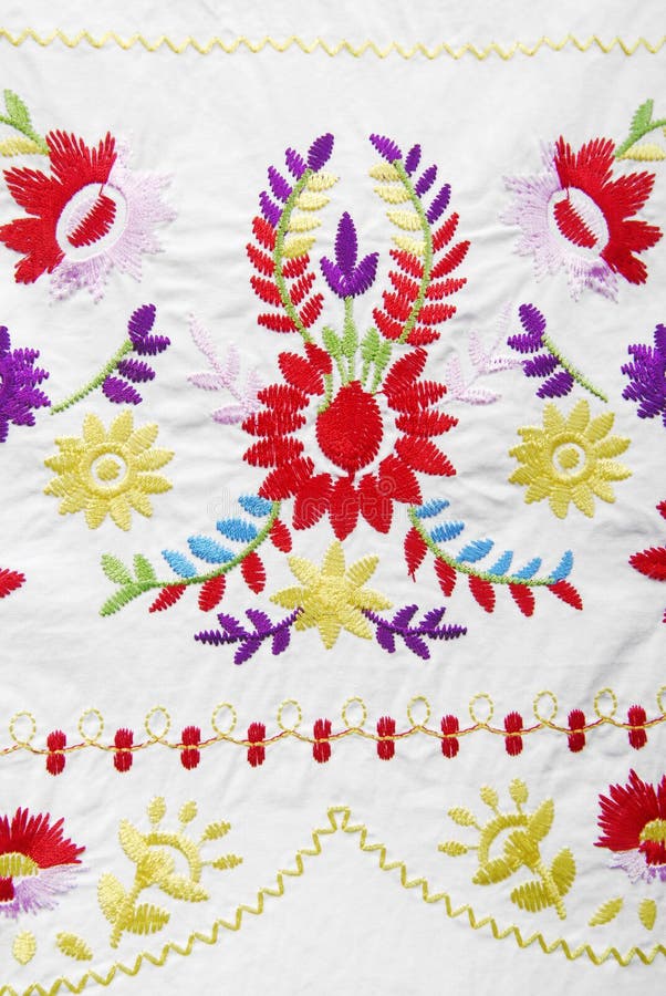 Embroidered fabric texture stock image. Image of macro - 43465699