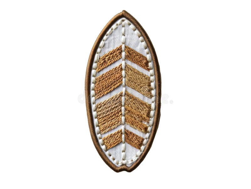 Embroidered Patch Badge of Surfboard on a Transparent Background Stock ...
