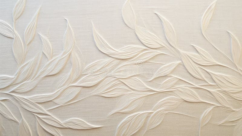 Embroidered Pattern Linen Fabric Stock Illustration - Illustration of ...