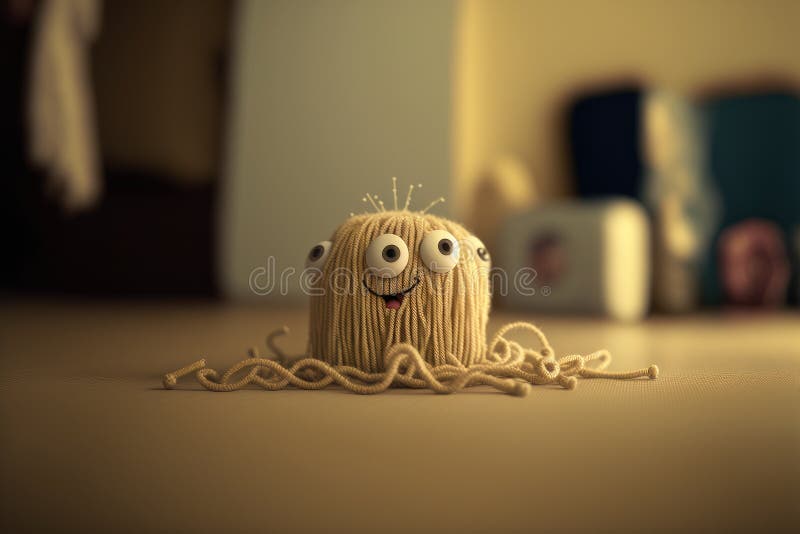 Embroidered Spaghetti Monster, Generative Ai Stock Illustration ...