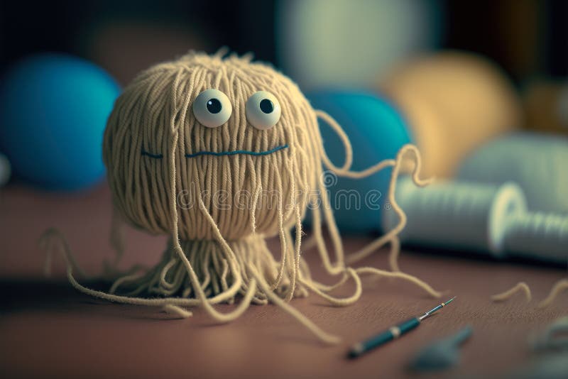 Embroidered Spaghetti Monster, Generative Ai Stock Illustration ...