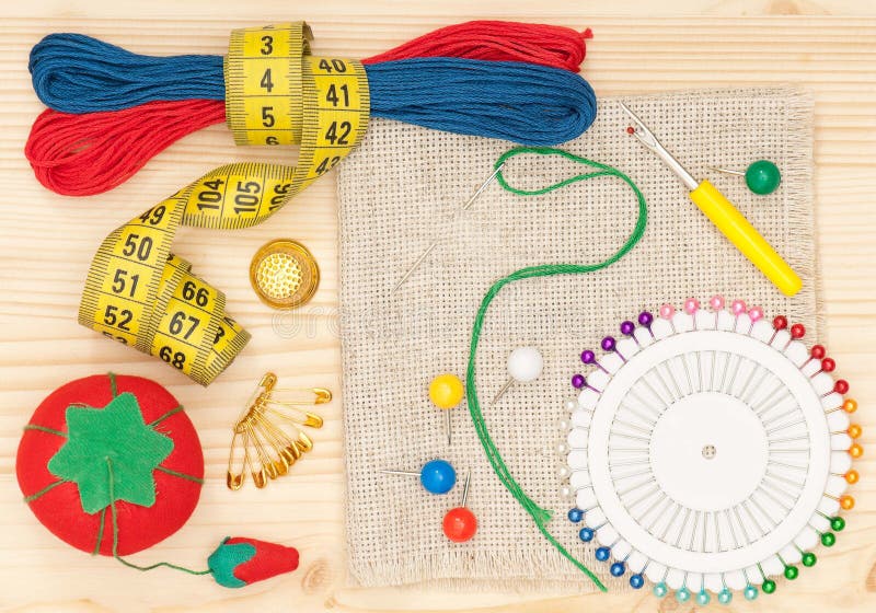 Embroidery accessories stock photo. Image of ball, cloth - 40972050