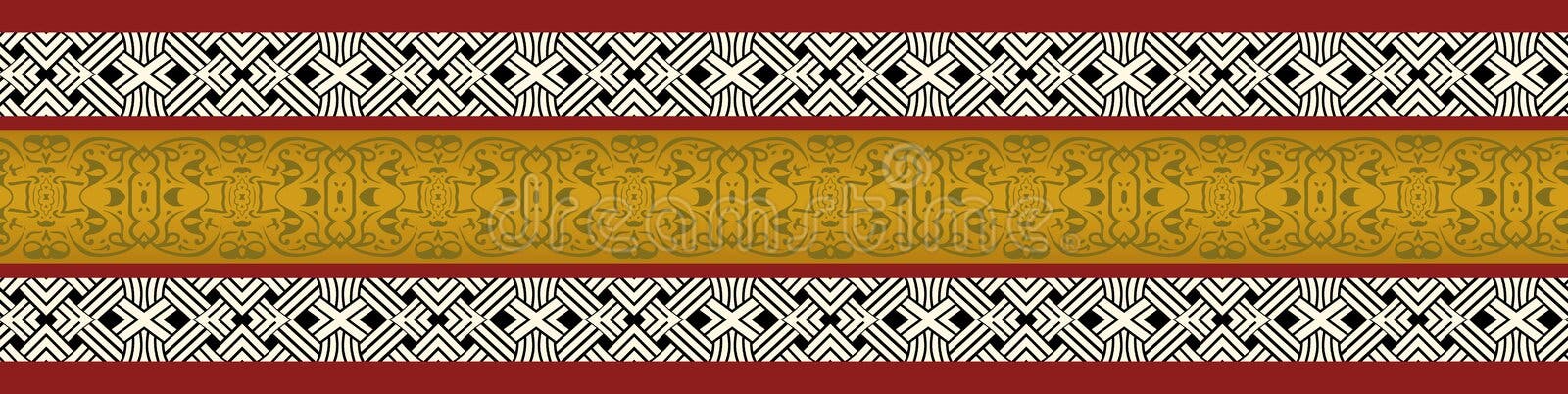 Embroidery Cross Stitch. Ethnic Patterns. Pixel Horizontal Seamless ...