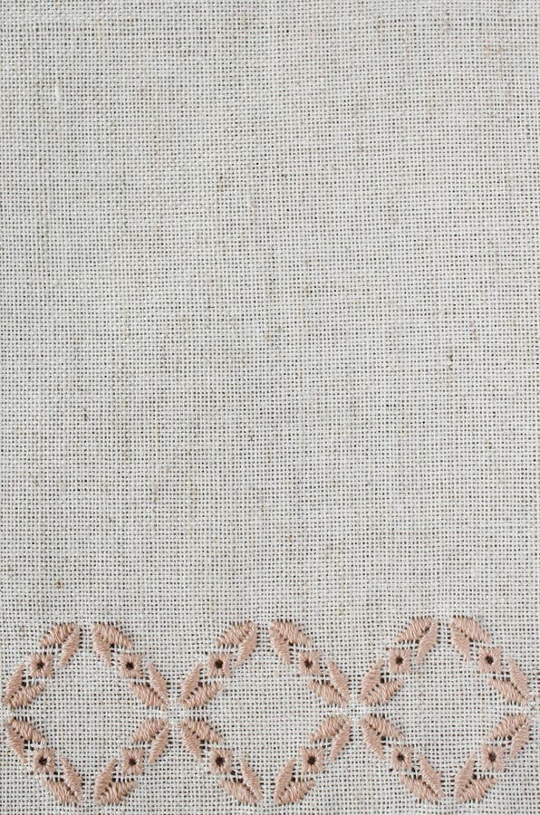 Background with Embroidery Texture. Stock Photo - Image of hobby, brown ...