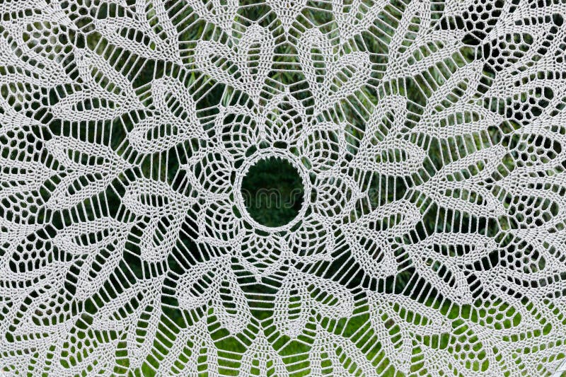 Embroidery Ethnic White Threads Net White Textured Background Circle ...