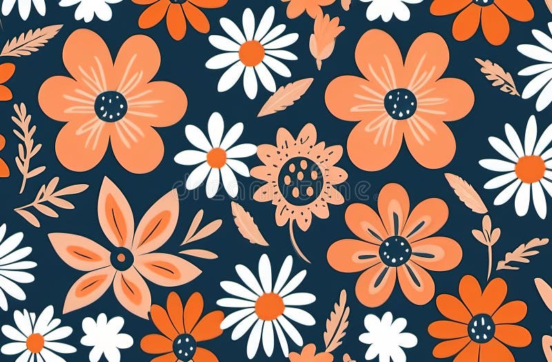 Embroidery Floral Seamless Pattern. Flower Texture for Fabric or ...