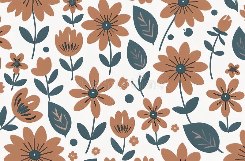 Embroidery Floral Seamless Pattern. Flower Texture for Fabric or ...