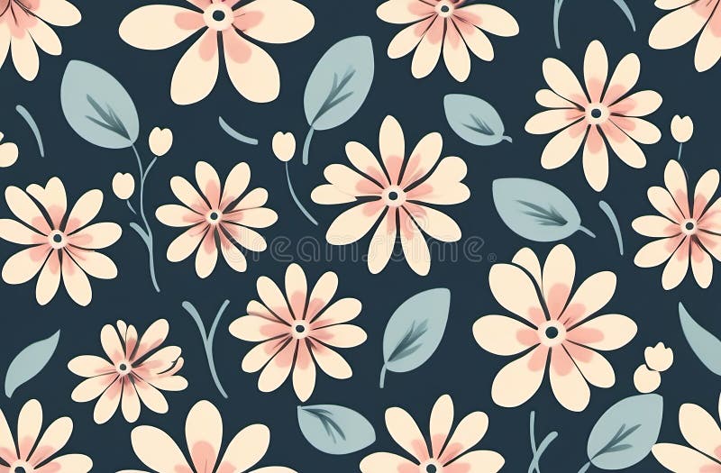 Embroidery Floral Seamless Pattern. Flower Texture for Fabric or ...