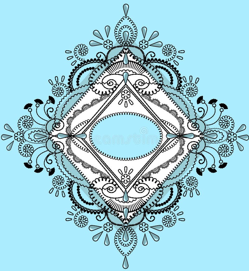 Embroidery frame stock illustration. Illustration of stitch - 25150753