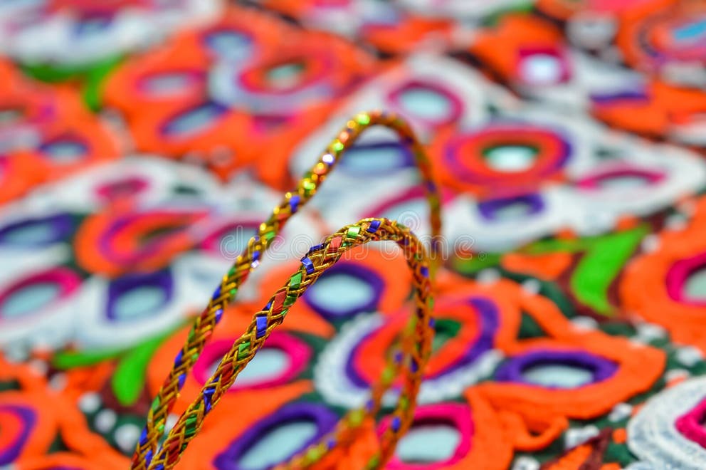 Embroidery Handwork and Design Rope Close Up View,embroidery Stock ...