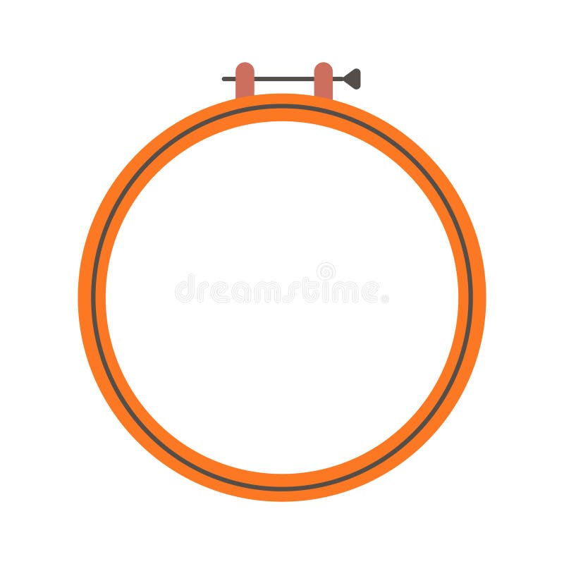 Embroidery Hoop. Tool for Hand Embroidery. Vector Illustration Stock ...