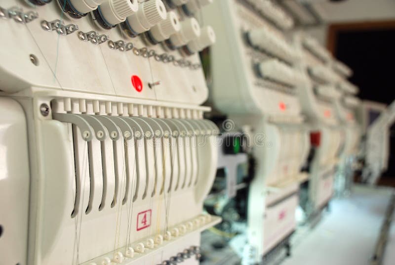 Embroidery machine stock image. Image of engine, weaving - 6178787