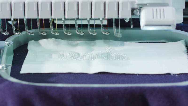 Embroidery Machine Work stock video. Video of needle - 87766821