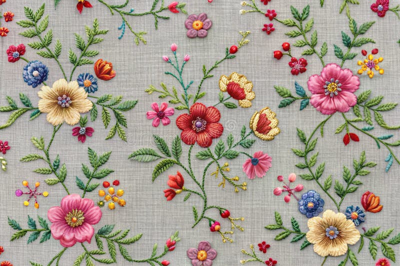 Embroidery Satin Stitch Seamless Patterns Satin Stitch Embroidery ...