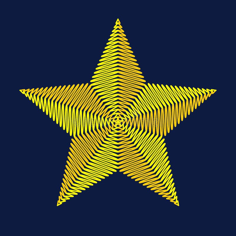 Embroidery Star. Vector Illustration Stock Vector - Illustration of ...