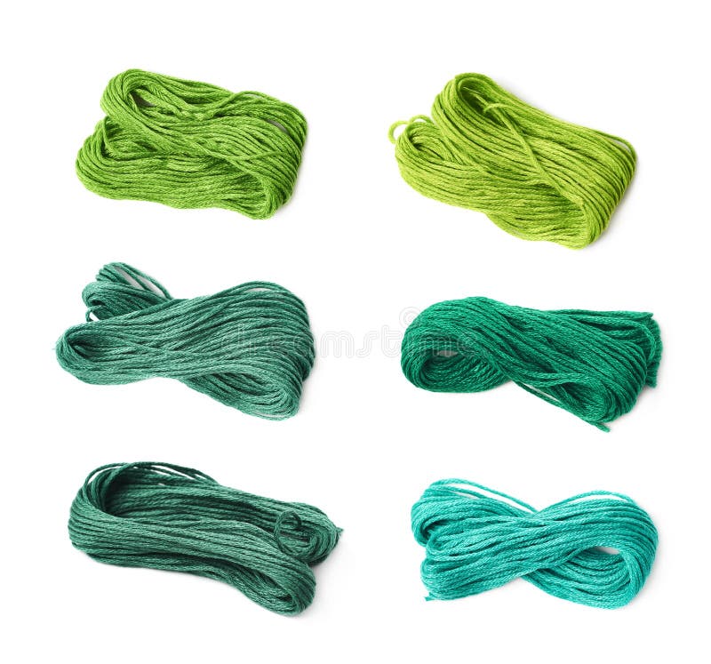 Embroidery Thread Yarn Isolated Stock Photo - Image of bundle, multi ...