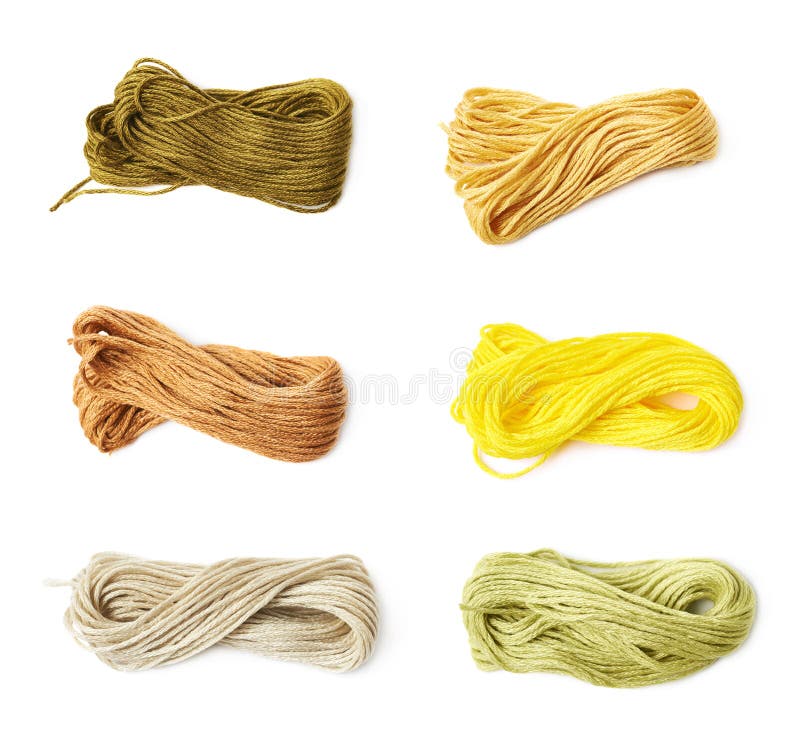 994 Embroidery Thread Collection Isolated White Stock Photos - Free ...