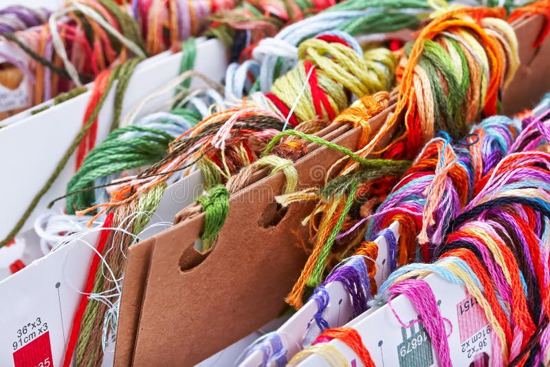Embroidery threads floss stock photo. Image of needlecraft - 34553958