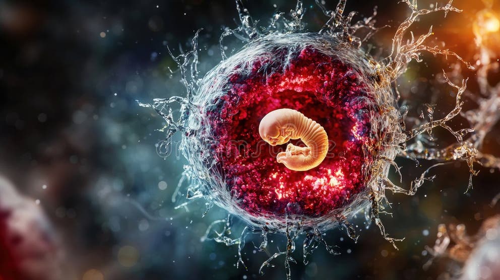 Embryo Development in Stem Cells Laboratory Scientific Visualization ...