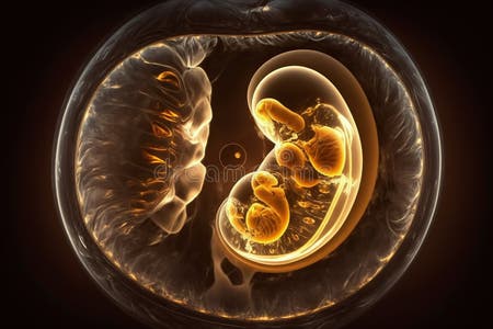Embryo in the Womb. the Concept of Conception and Development of the ...