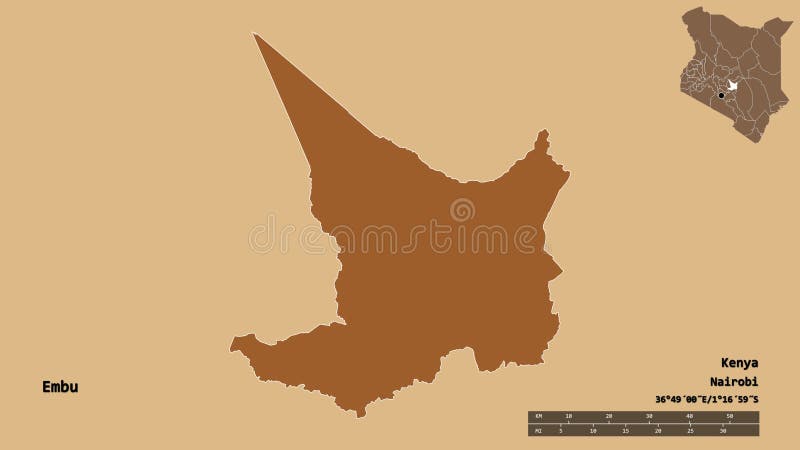 Embu, County of Kenya,. Previews. Bilevel Stock Illustration ...