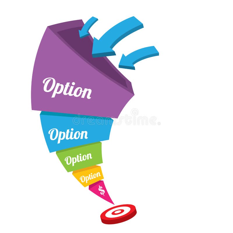 Embudo De Las Ventas Del Vector Ilustración del Vector - Ilustración de ...