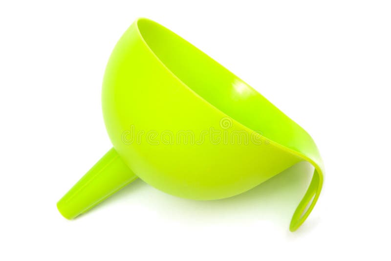 Embudo plástico verde foto de archivo. Imagen de fondo - 44882774