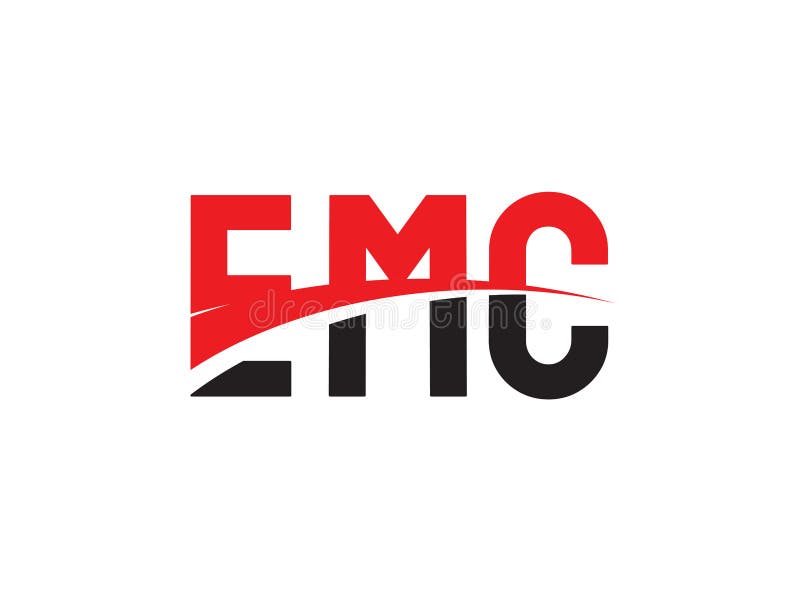 EMC Letter Initial Logo Design Vector Illustration Stock Vector ...