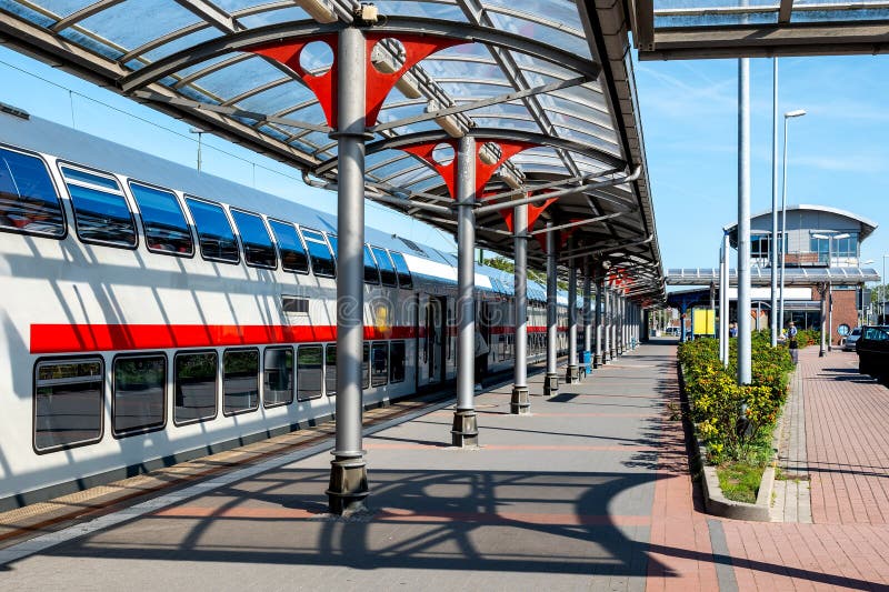 New Ic Train from the Deutsche Bahn in Emden Station, Germany Editorial ...