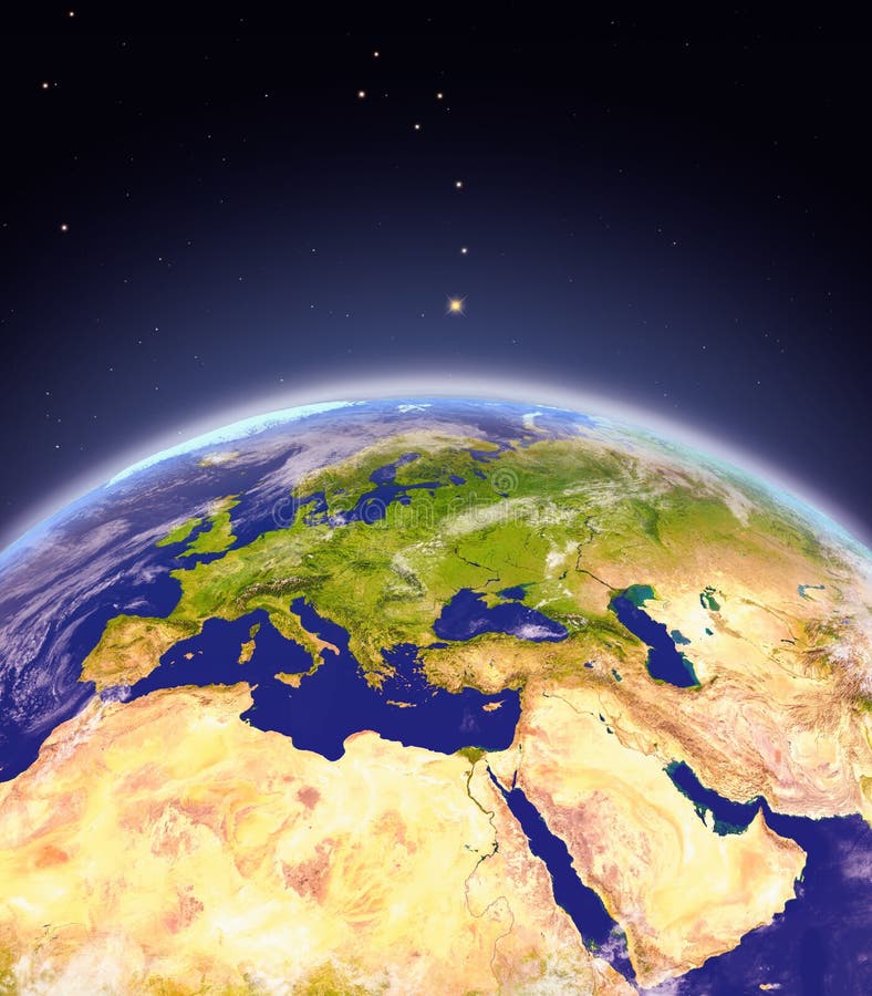 Emea Region Detailed Planet Earth Stock Illustrations – 107 Emea Region ...