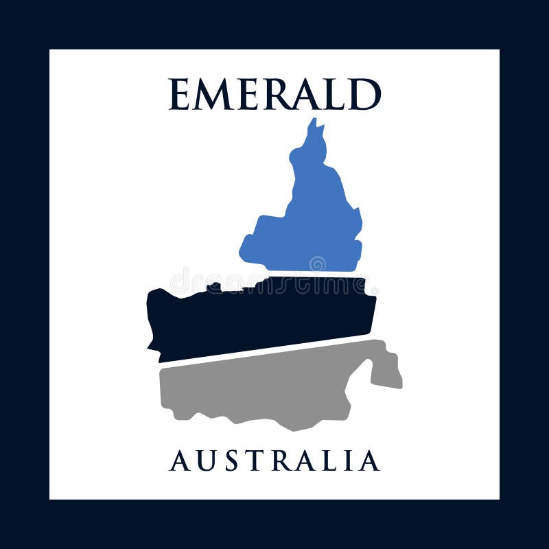 Emerald City Map Modern Creative Logo Stock Vector - Illustration of ...