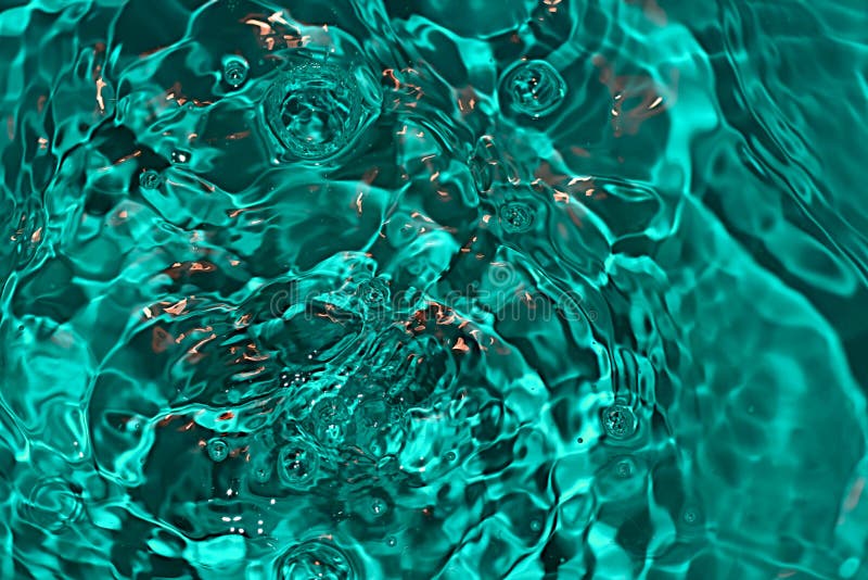 Emerald Color Textured Pattern of the Surface of the Water Stock Image ...