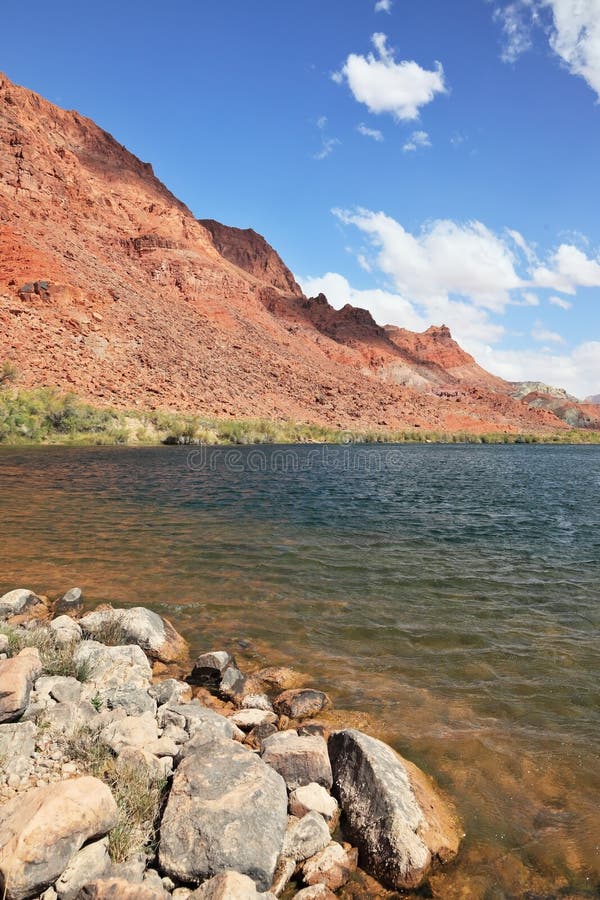 The Emerald Colorado River among the Mountains Stock Image - Image of ...