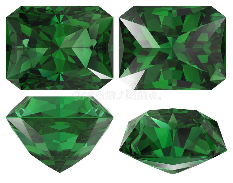 Emerald stock vector. Illustration of white, luxury, diamond - 17892946