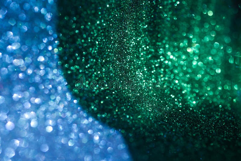 Emerald Defocused Lights Bokeh Background Stock Image - Image of blue ...