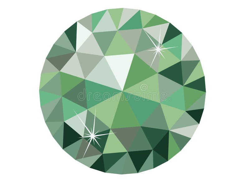 Emerald Diamond Illustration for Design Stock Illustration ...