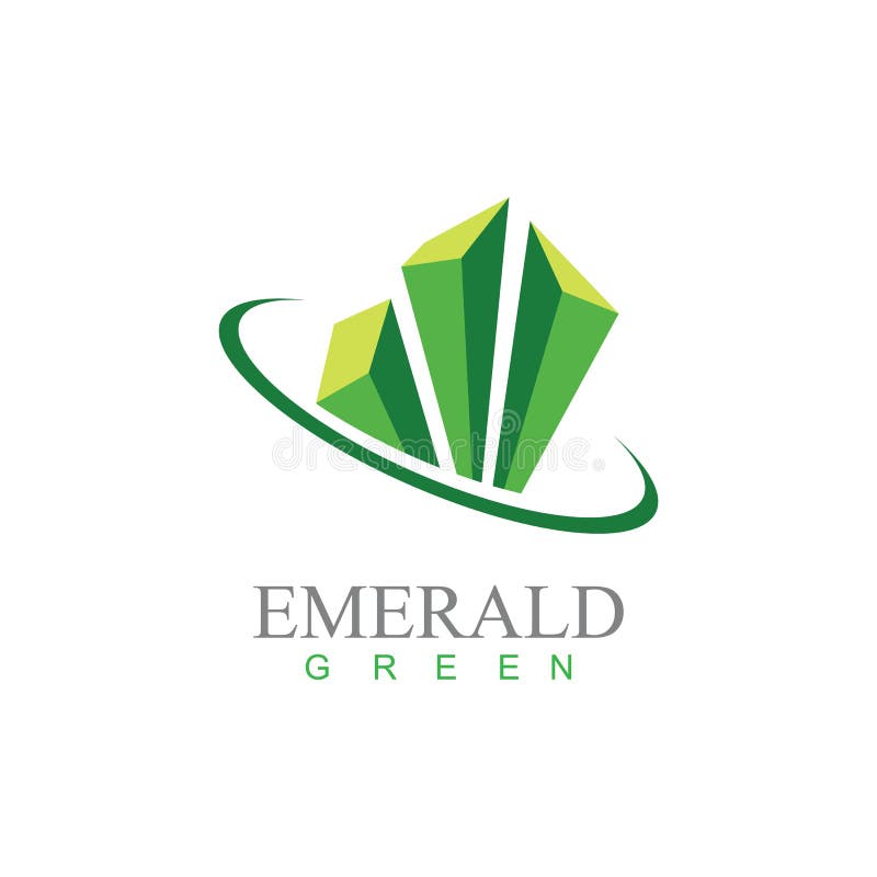 Emerald Diamond Logo Vector Icon Illustration Stock Vector ...
