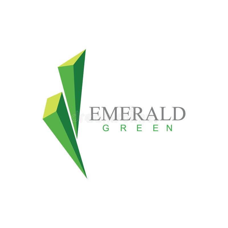 Emerald Diamond Logo Vector Icon Illustration Stock Vector ...
