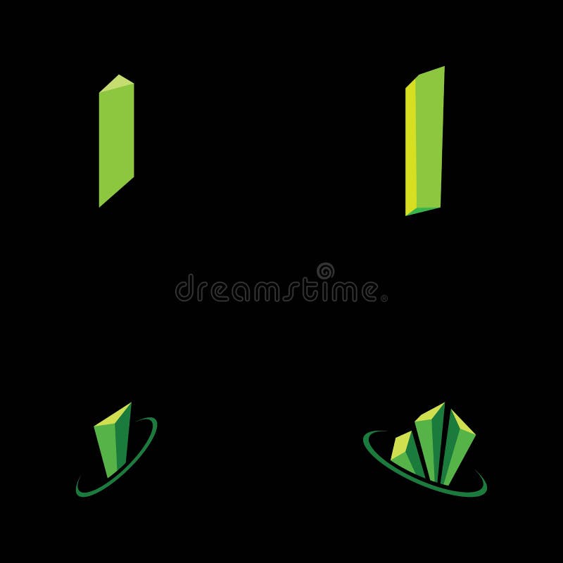 Emerald Diamond Logo Vector Icon Illustration Stock Vector ...