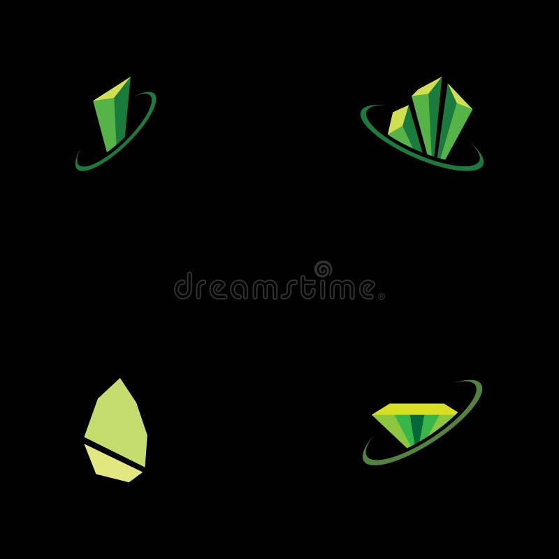 Emerald Diamond Logo Vector Icon Illustration Stock Vector ...