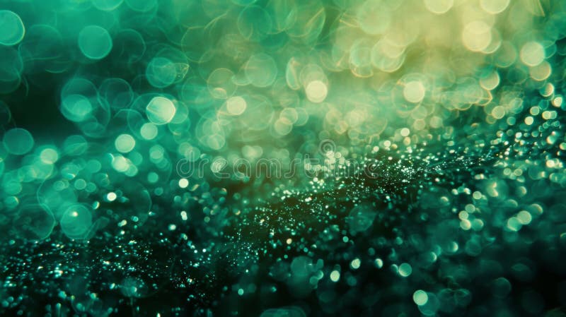 Emerald Dream: Abstract Green Bokeh Background for Fantasy and Magical ...