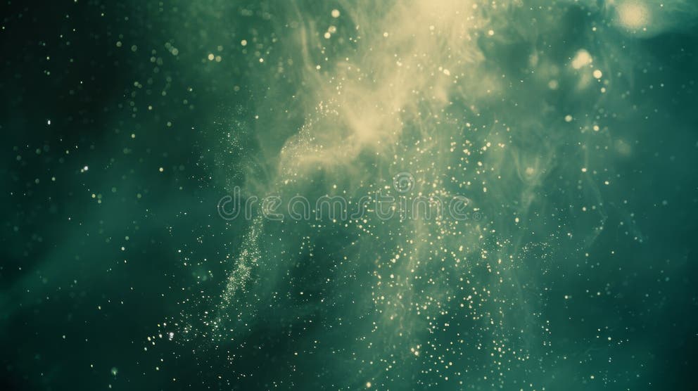Emerald Dust Overlay: Ethereal Sparkle Texture for Magical Designs Stock Illustration ...