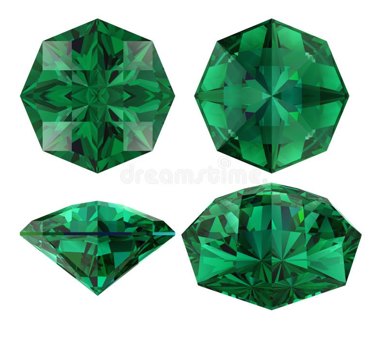 Emerald stock vector. Illustration of white, luxury, diamond - 17892946