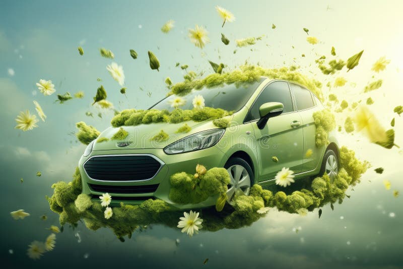 Emerald Elegance: a Classic Car Enveloped in Nature S Splendor ...