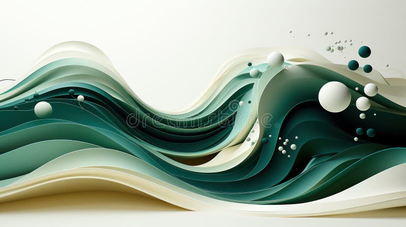 Emerald Elegance: Minimalistic Gradient with Organic Sci-Fi Patterns ...