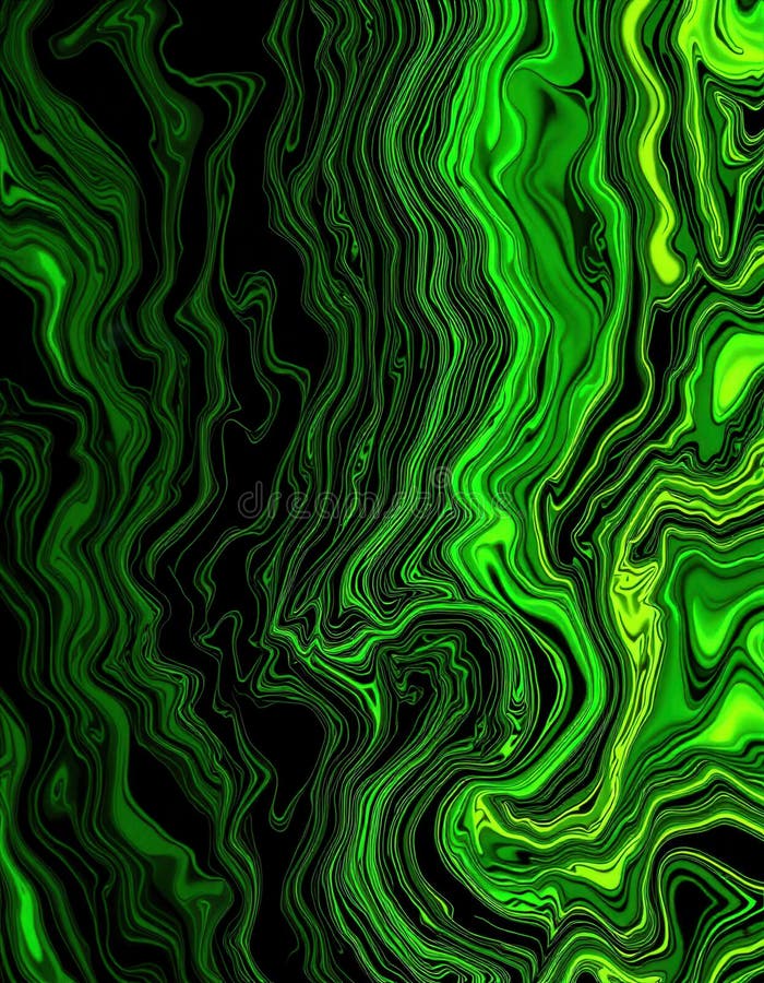 Emerald Flow: Green Abstract Stock Image - Image of dynamic, texture ...