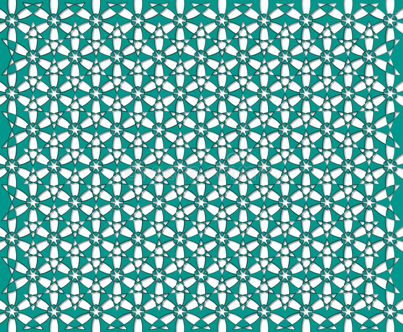 Emerald flower pattern stock illustration. Illustration of abstract ...