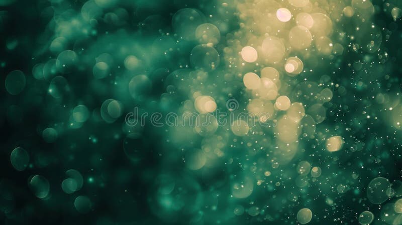 Emerald Green Bokeh Background - Glittering Abstract Lights Texture ...