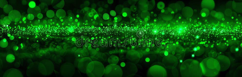 Emerald Green Bokeh Lights Background, Abstract Sparkle Effect Stock ...