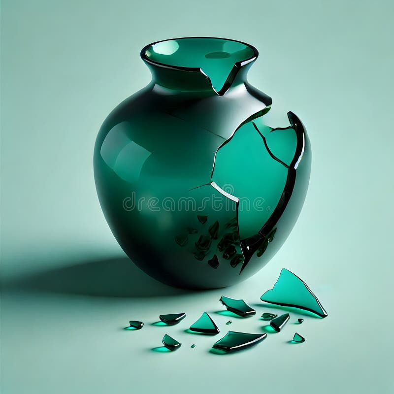 Green Emerald Broken Vase Stock Illustrations – 3 Green Emerald Broken ...